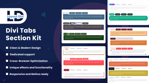 Divi Modules UI Kit - Divi Layouts Demos