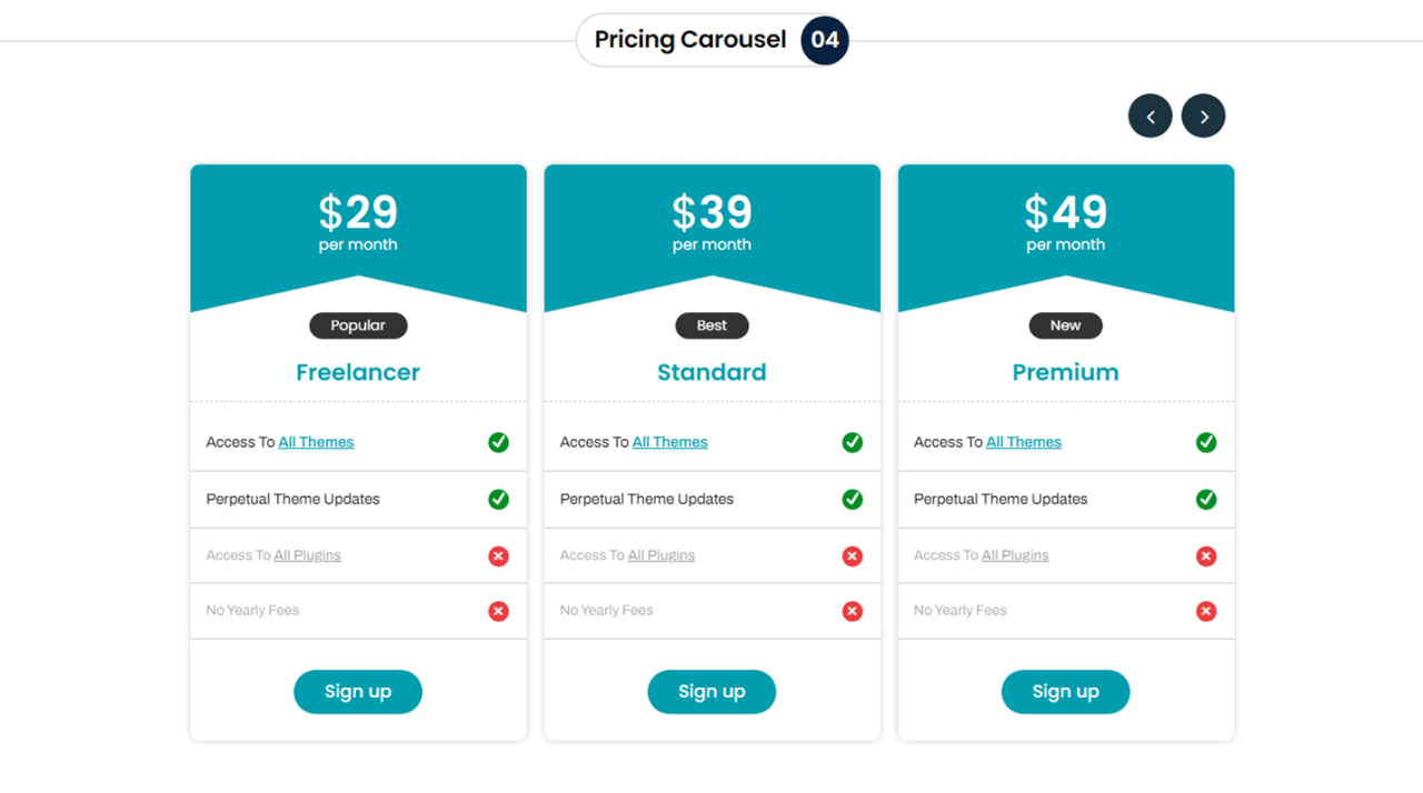 Divi Pricing Tables Showcase Layouts Mega Bundle - Layout Divi