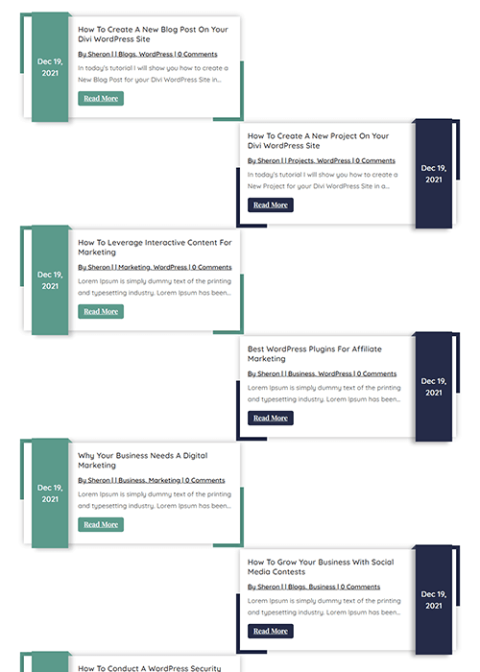 Divi Blog Module Timeline Layouts Pack - Divi Layouts Divi Blog Module Timeline Layouts Pack - Divi Layouts