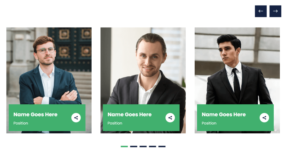 Team Carousel Layouts for Divi - Divi Layouts Demos