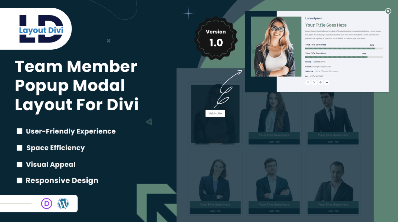 Divi Modules UI Kit - Divi Layouts Demos