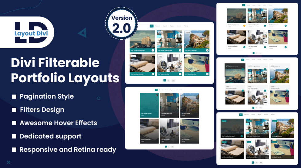 Divi Modules UI Kit - Divi Layouts Demos